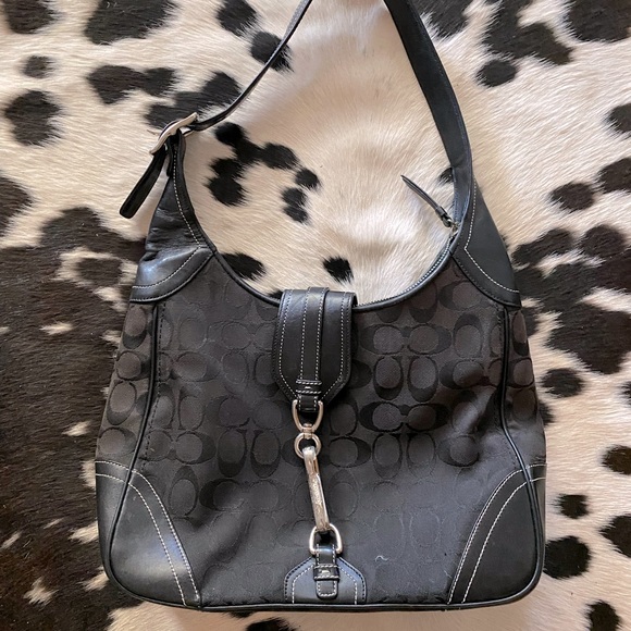 Coach | Bags | Vintage Coach Hamptons Signature Large Hobo Monogram ...
